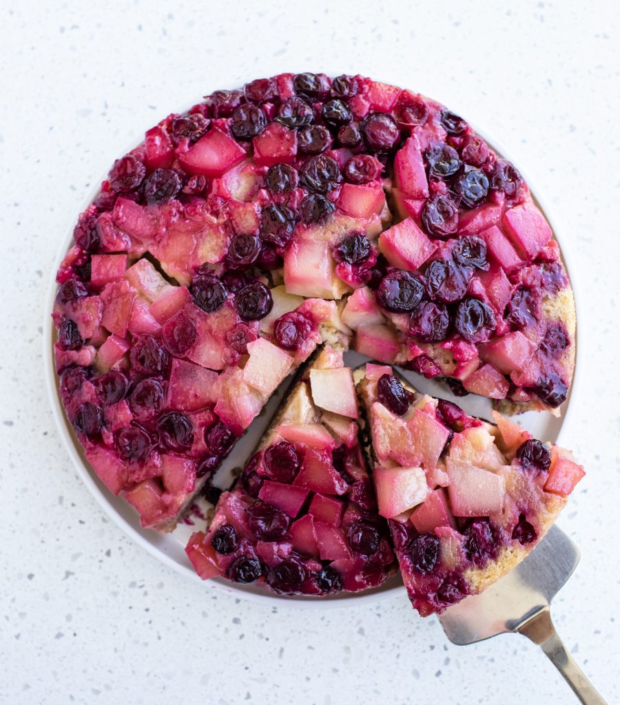 Columbia River Pear Cranberry Upside-Down Cake | Basics